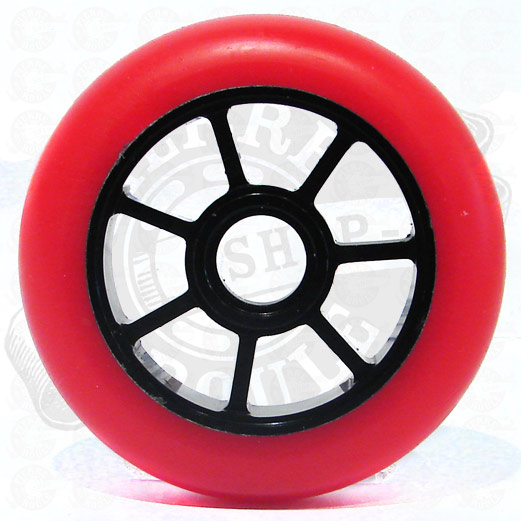 1 Roue Eagle Spoked 100mm gomme rouge - Pierre qui Roule
