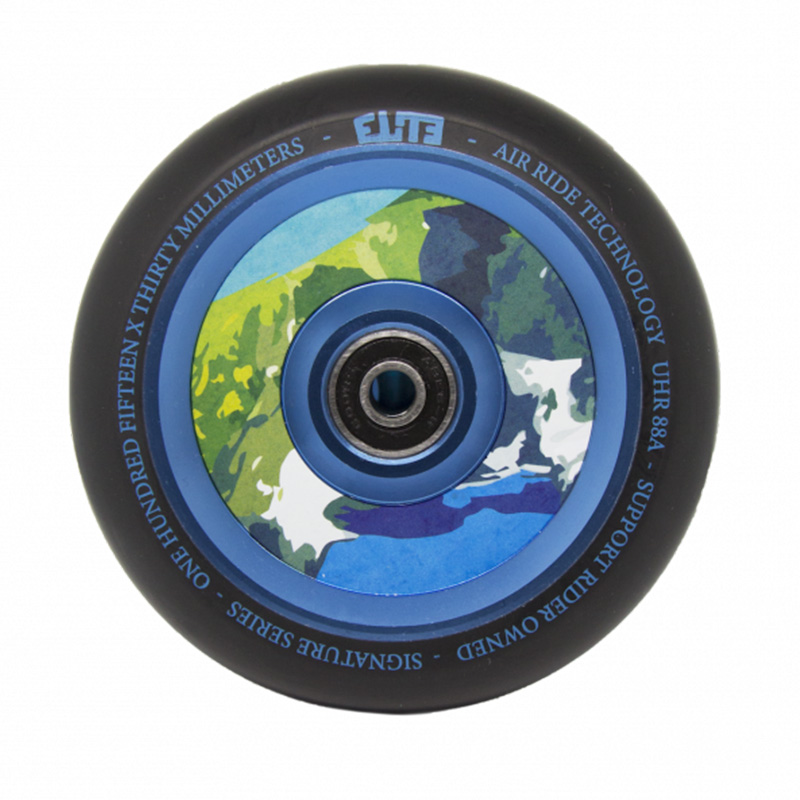 1 roue Elite Air Ride Aqua 115mm - Pierre qui Roule